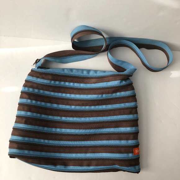 Zip It | Bags | Zipit Large Zip It Tote Bag Zipper Green Blue | Poshmark